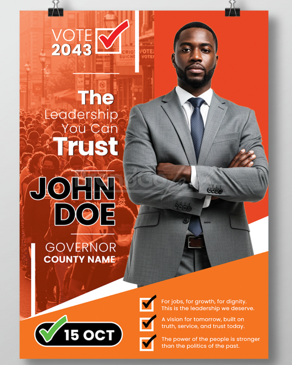 Governors - Editable Political Campaign Poster Template Kenya