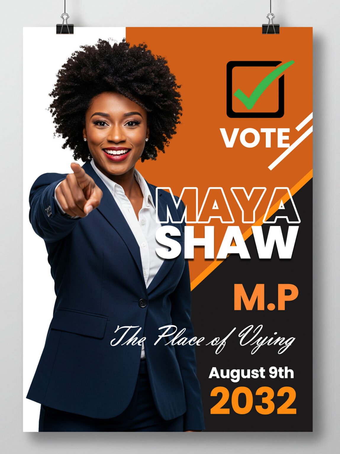 Editable Political Campaign Poster Templates in Kenya - BrandGoTech
