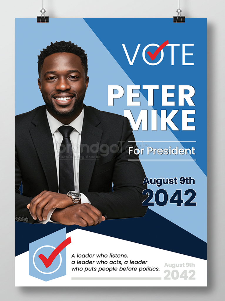Editable Political Campaign Poster Templates in Kenya - BrandGoTech