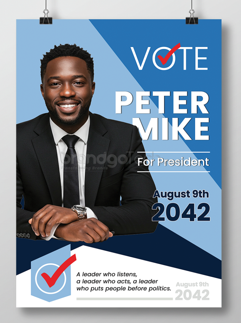 Editable Political Campaign Poster Templates in Kenya - BrandGoTech